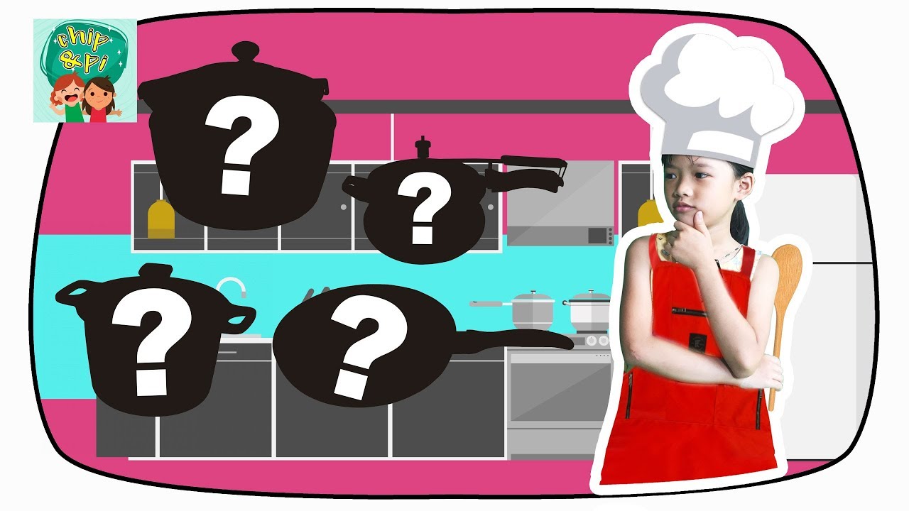 Kitchen Utensil Names for Kids Learning Guess Kitchen Item - Coloring ...