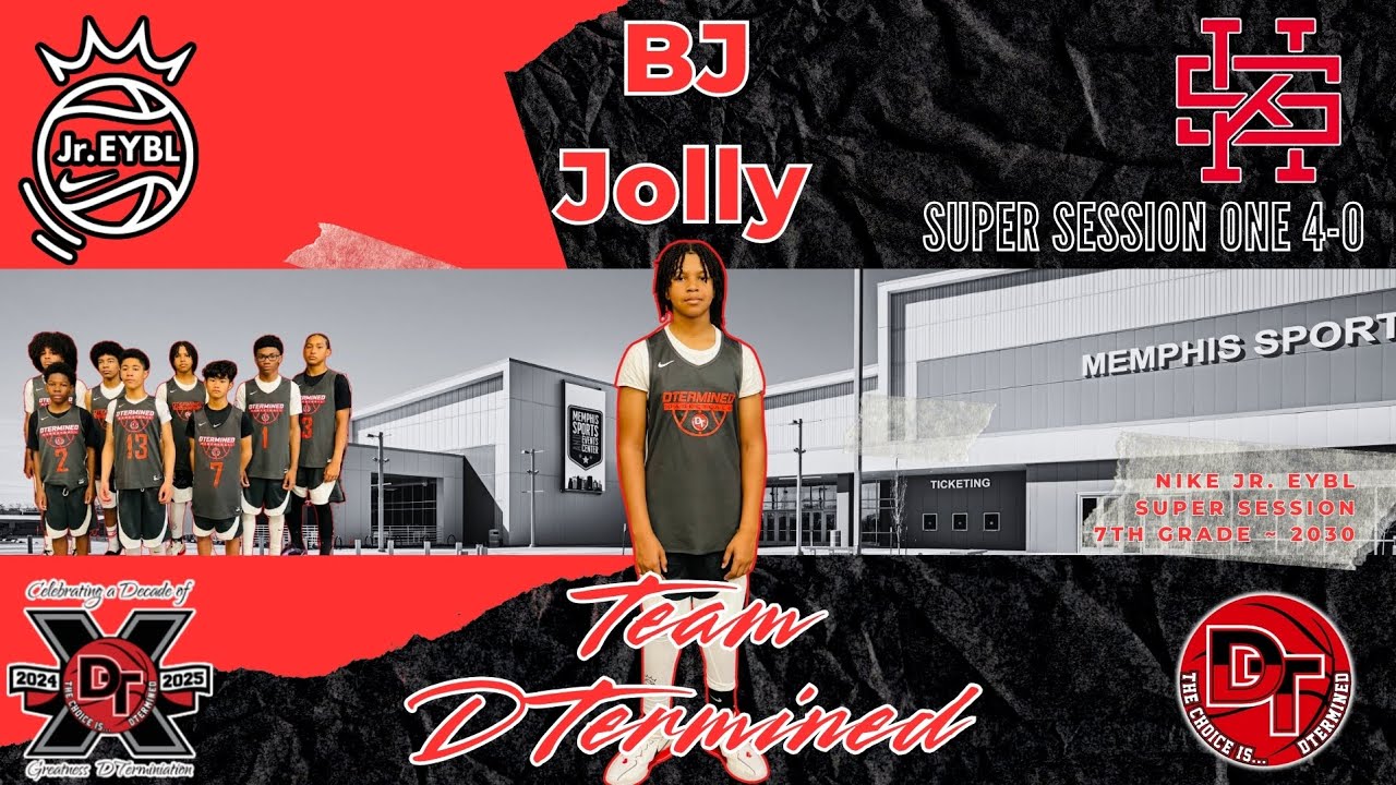 BJ Jolly 2030 7th grade, Team DTermined, Jr. EYBL Super Session Memphis ...
