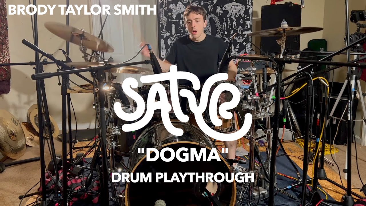 Brody Taylor Smith - Satyr - Dogma (Drum Playthrough) - YouTube