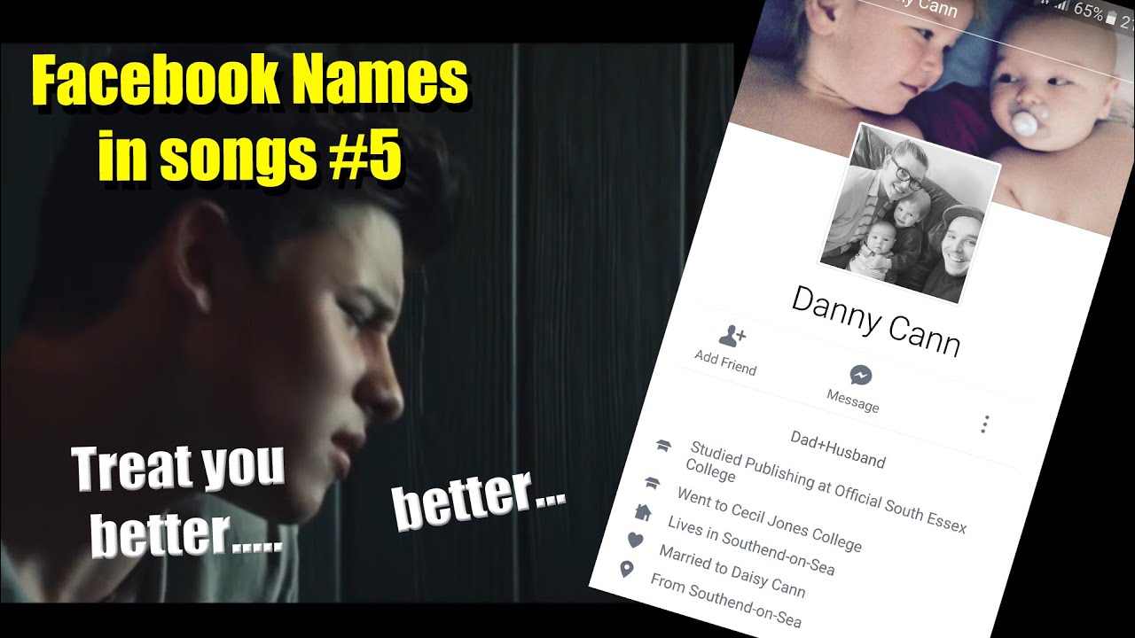 FACEBOOK NAMES IN SONG LYRICS! #5 - YouTube