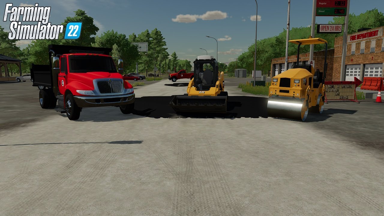 Public Works | Road Repair | Farming Simulator 22 - YouTube