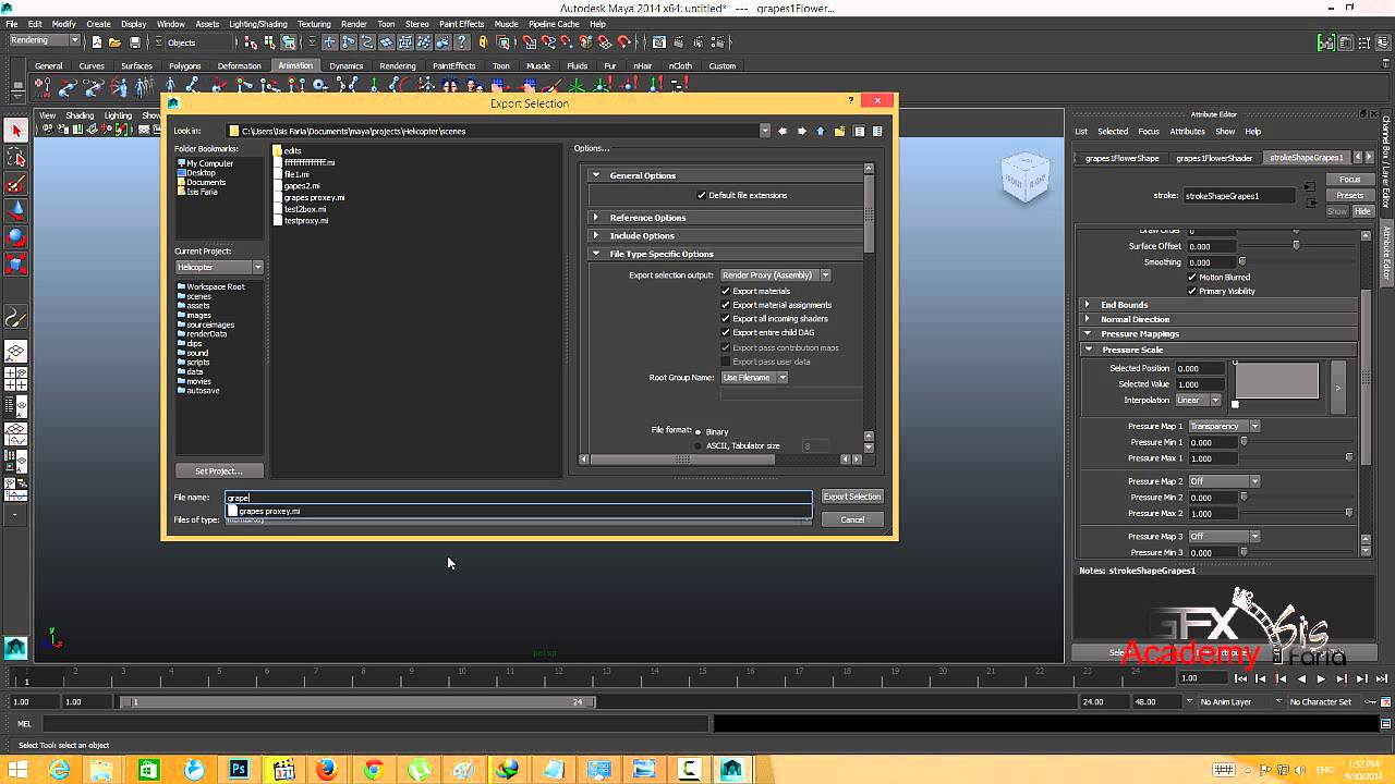 10. mental ray proxies in paint effect _autodisk maya - YouTube