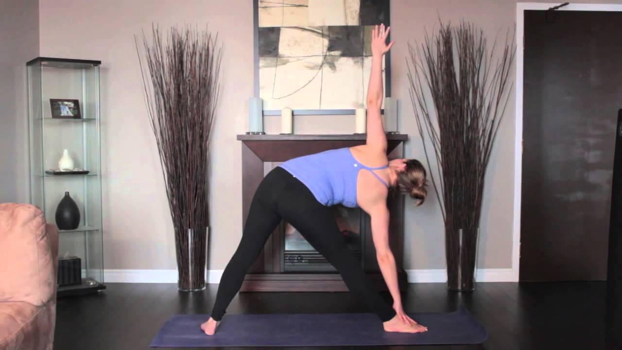 Hatha Yoga 26 - Triangle Right - YouTube