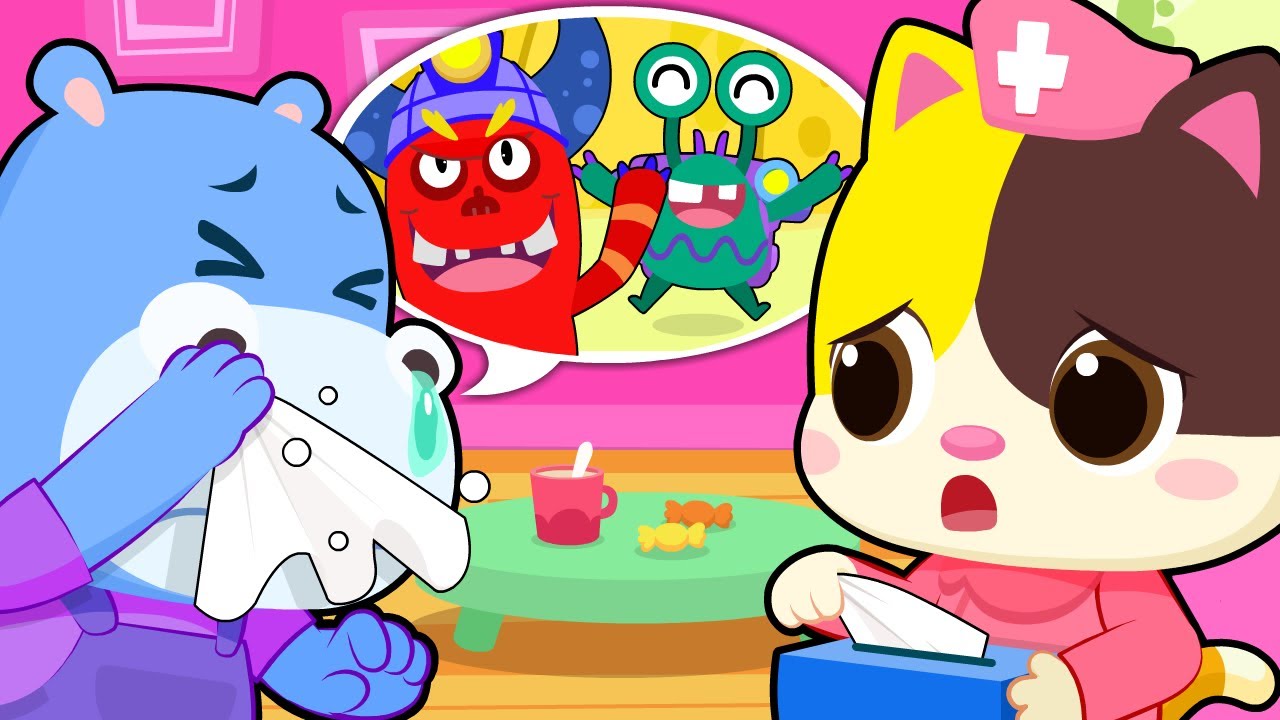 Germs in My Nose | Sick Song | Play Safe Song | Nursery Rhymes | Kids ...