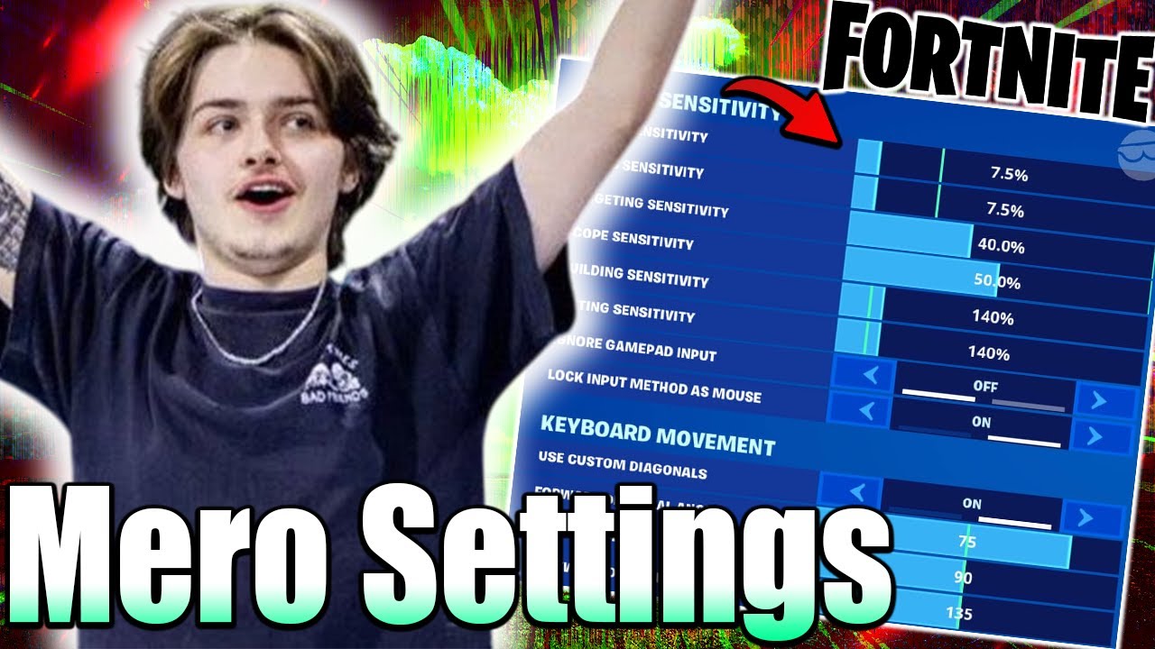 Mero Fortnite Settings 2025 – Sensitivity, Controller, Keybinds & Video ...