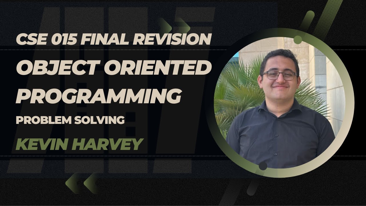 Cse015 Final Revision Object Oriented Programming Part 2 Problem 3196