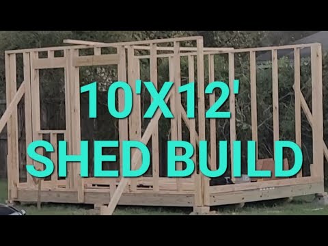 10' x 12' shed build from start to finish pt 1 - YouTube