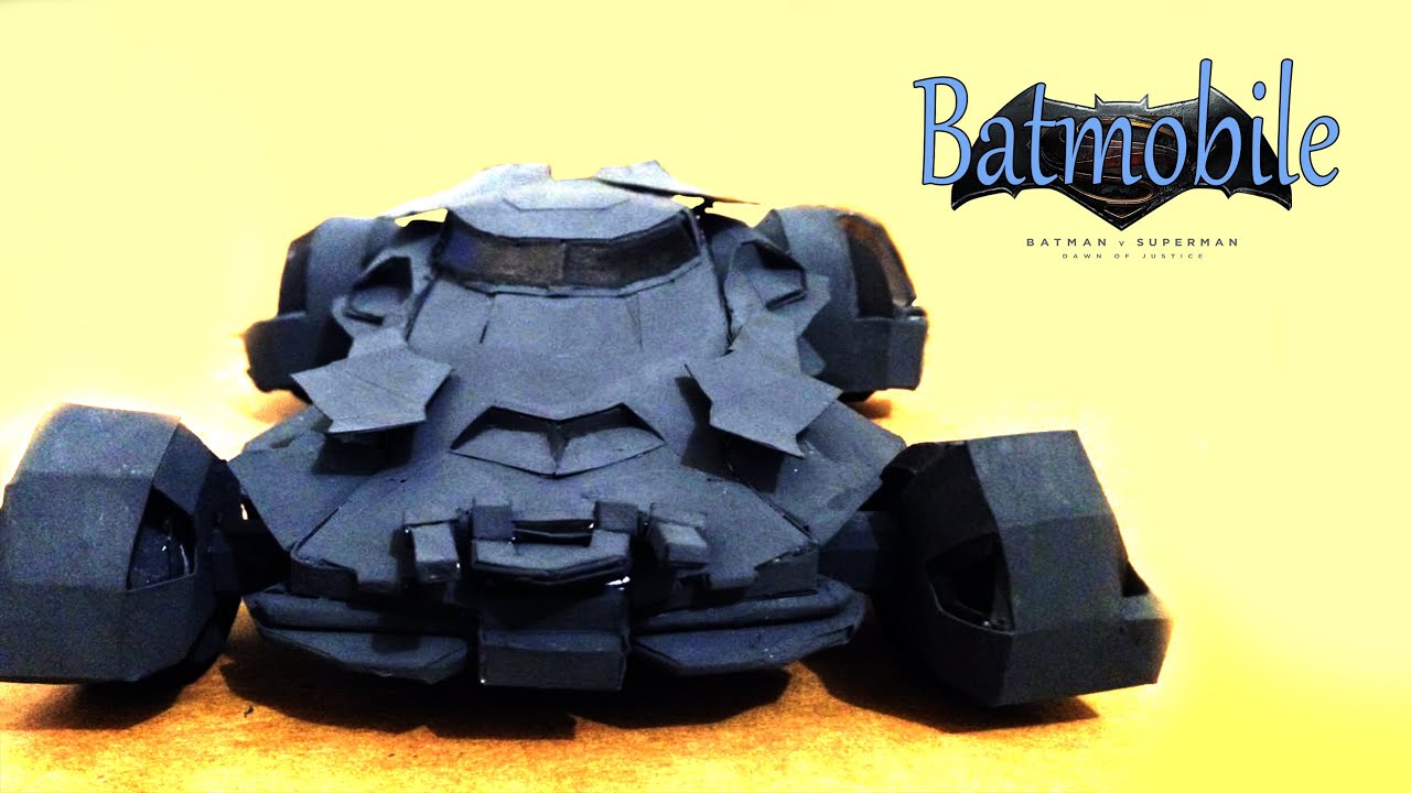 Como hacer el batmobile de Batmanv Superman a escala-pepakura-DevinG ...