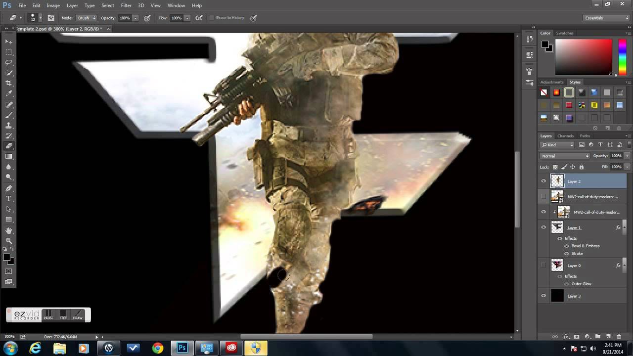 Speedart 1: MW2 FaZe - YouTube