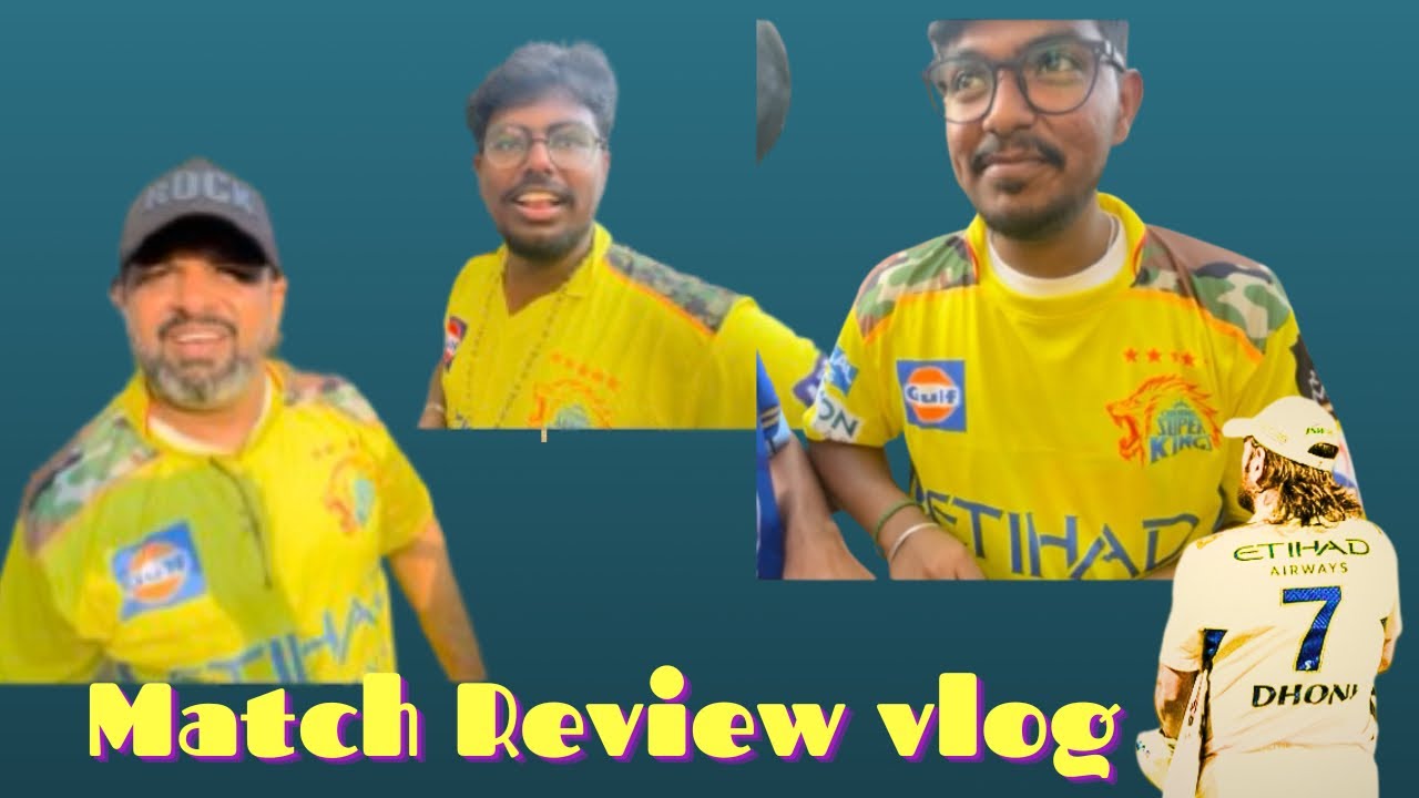 Chepauk stadium vlog II csk vs mi match II fans review - YouTube