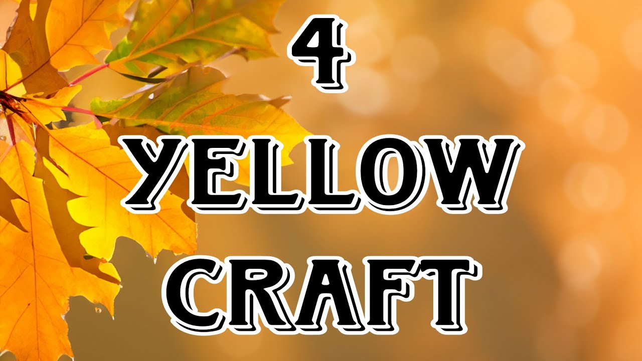 4 easy yellow day craft idea | Yellow day board decoration idea ...