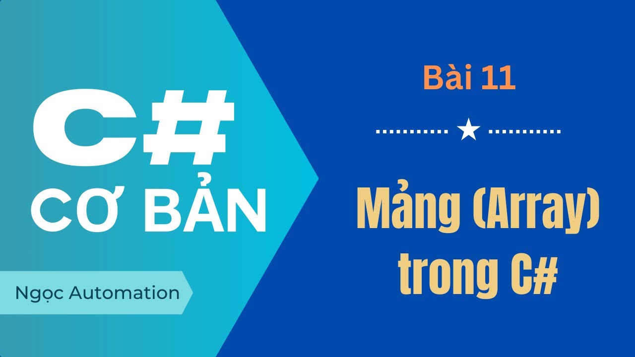 C Cơ Bản Bài 11 Mảng Array Trong C Youtube