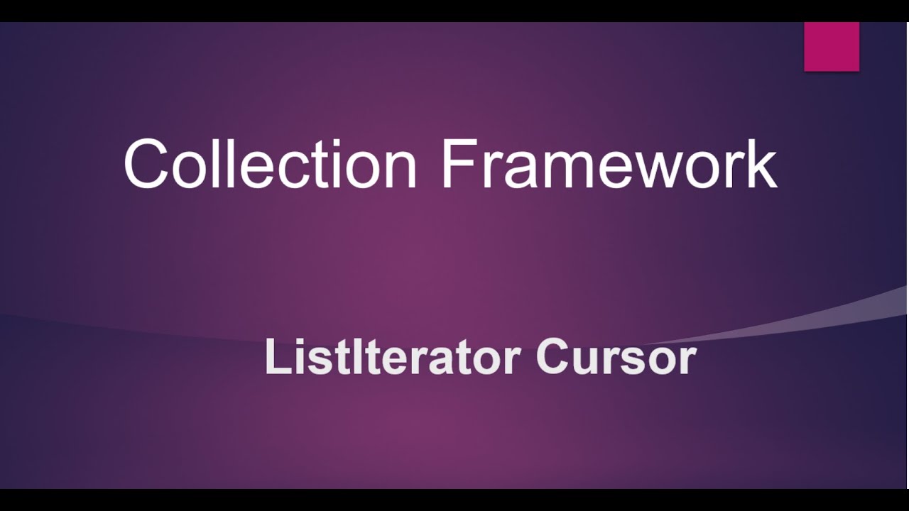 Java List Iterator Cursor II Collection Framework II Java Tutorial for beginner with coding ...