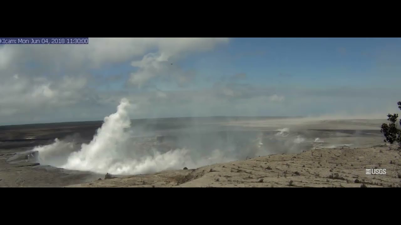 Caldera Collapse Time-Lapse at Kilauea Volcano’s Summit - YouTube