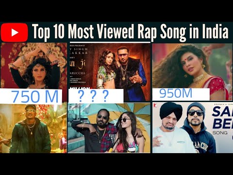 Top 10 Most Viewed Rap Song in India / 2023 Most Viewed Rap Song in ...