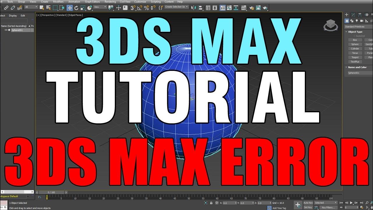 3DSMax transform error (Objects from old scenes) - YouTube