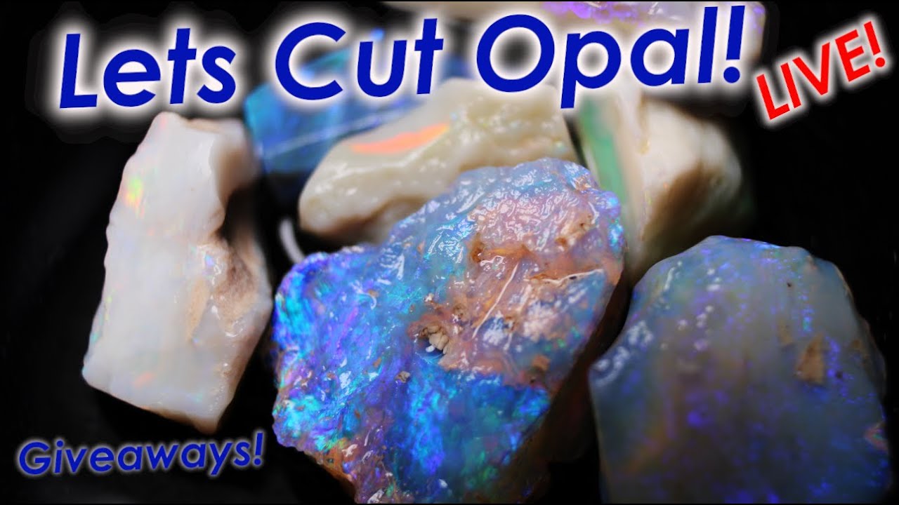 Black Opal Crystal Opal Live cutting session Opal silver Bar Giveaways ...