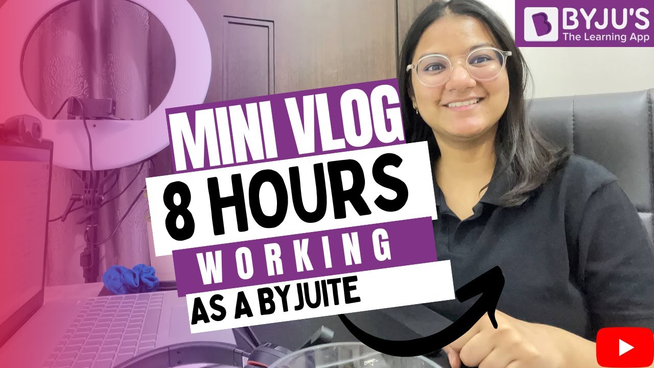 MY 8 HOURS OF BYJU'S WORKING ROUTINE - MINI VLOG 💜 #byjus - YouTube