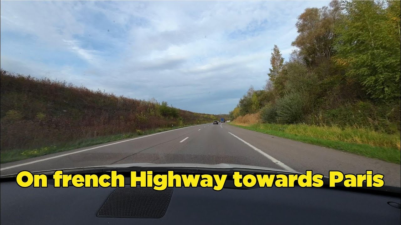 On french Highway towards Paris - YouTube