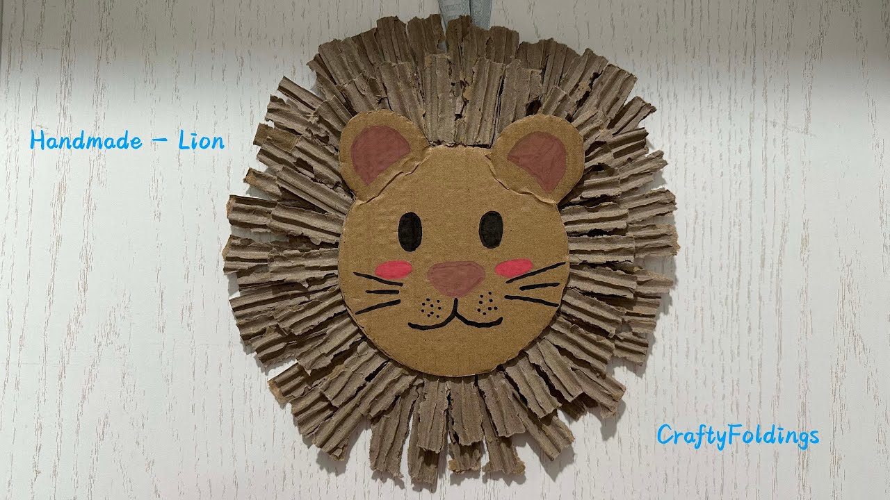 Handmade Art | DIY Cardboard Lion Tutorial - YouTube