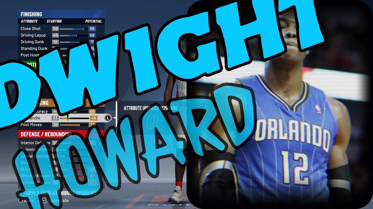 NBA2K20 BEST CENTER BUILD!! DWIGHT HOWARD BUILD. - YouTube
