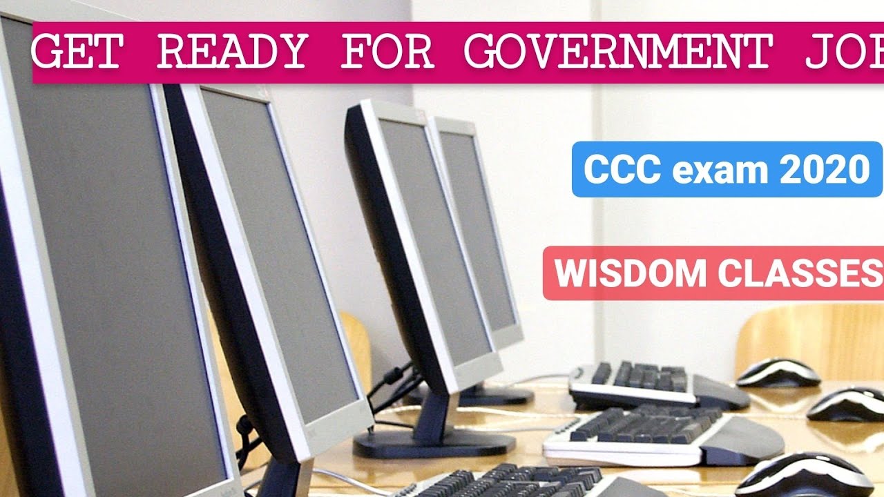 CCC TEST SERIES 2020 WISDOM CLASSES - YouTube