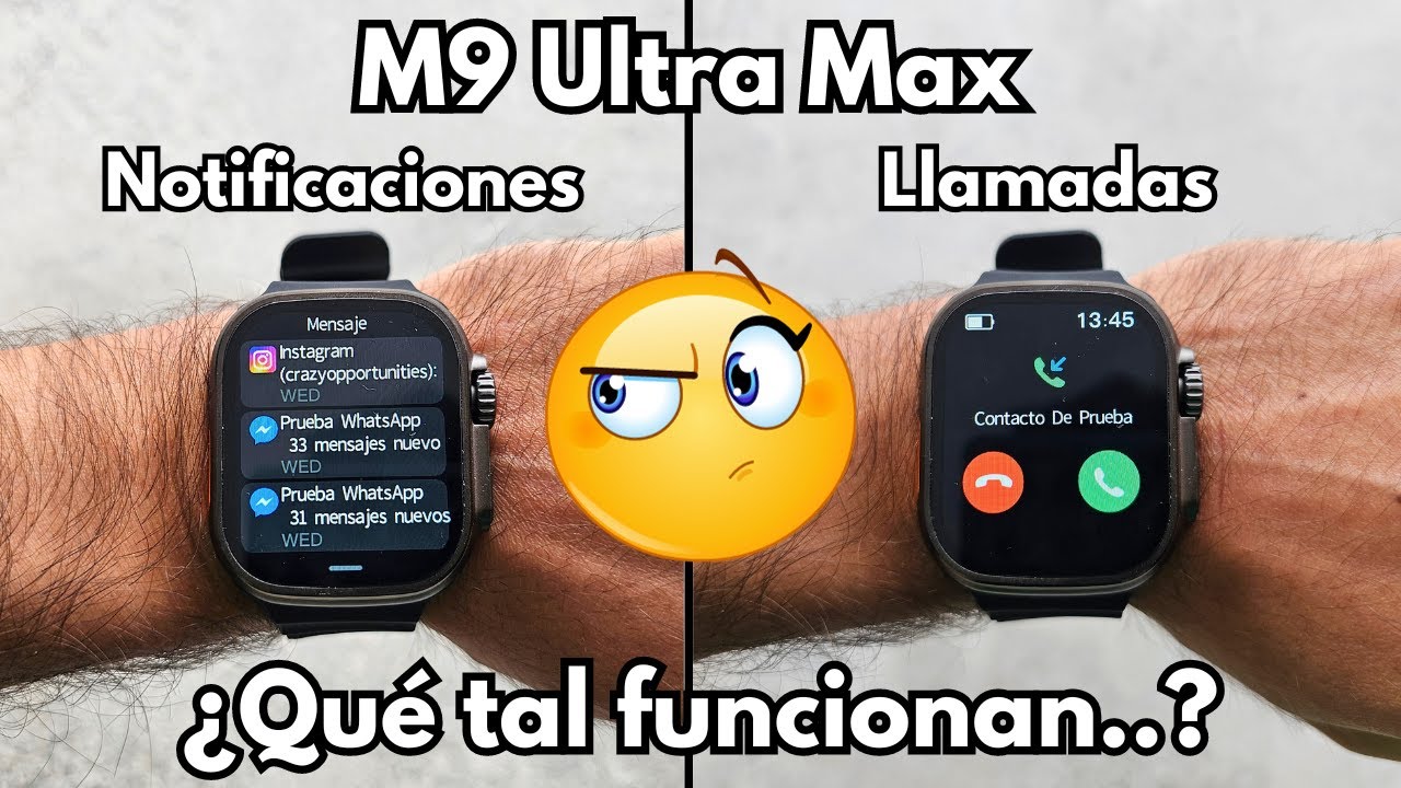 ¿Es el M9 Ultra Max Confiable para Llamadas y Notificaciones? 🤔 Testeo ...