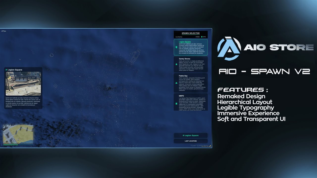 [QB] FiveM | Aio Spawn Selector V2 | aio-spawn-v2 [PAID] - YouTube