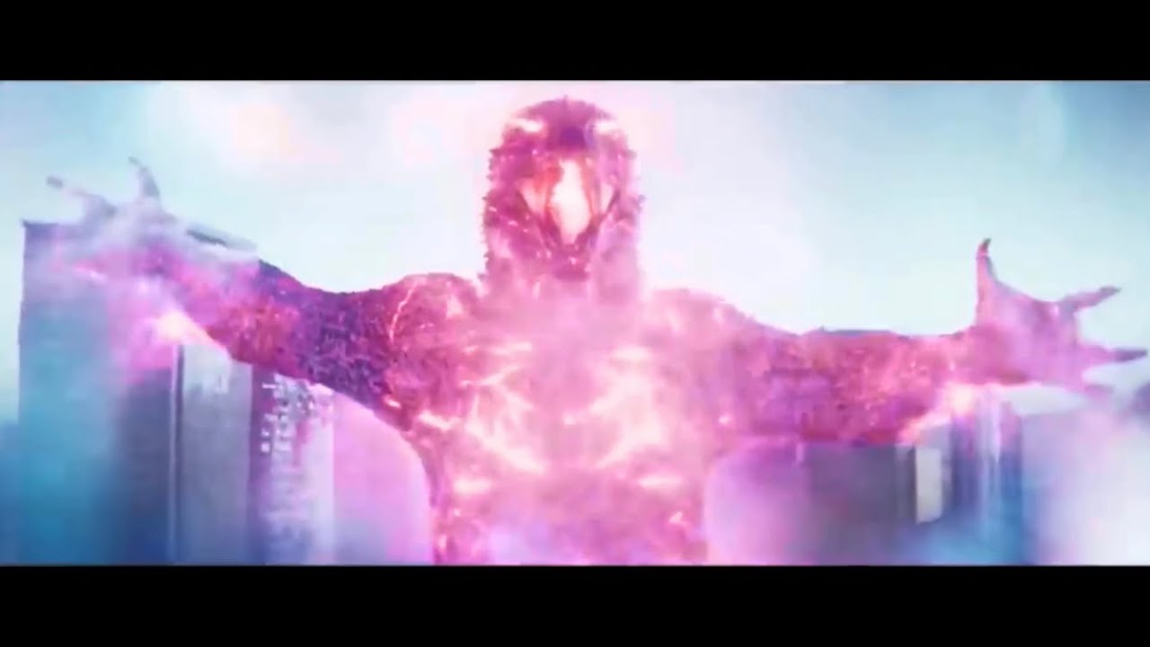 Supercharged evolved Godzilla but he’s red - YouTube