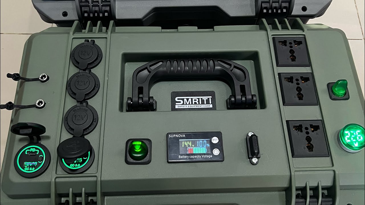 Powerbox กล่องสำรองไฟแคมป์ - YouTube