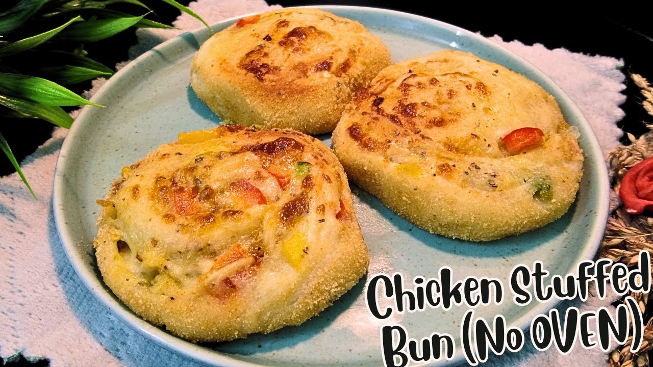 Chicken Cheese Bun Explosion! NO Oven Recipe (Easy & Delicious) # ...
