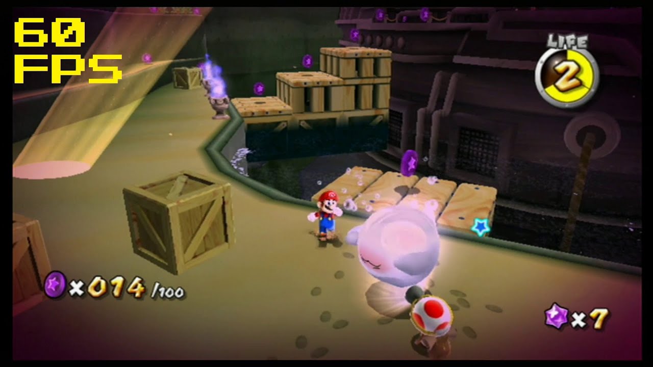 119. [60 FPS] Plunder the Purple Coins - Deep Dark Galaxy - Super Mario ...