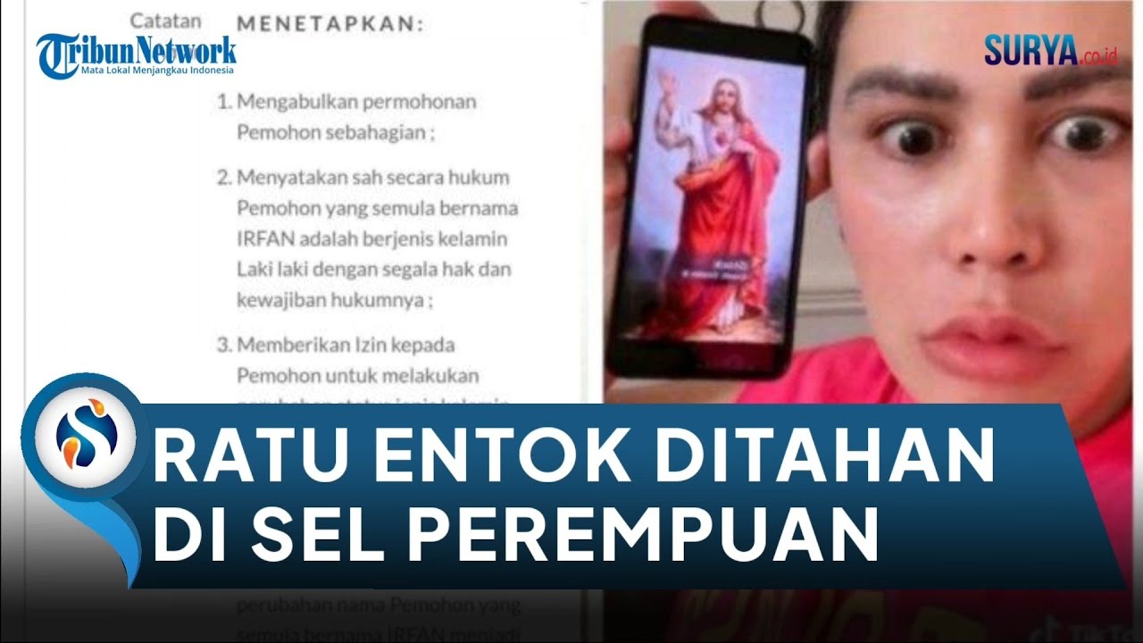 Selebgram Ratu Entok Resmi Ditahan di Sel Perempuan, Ternyata Ini ...