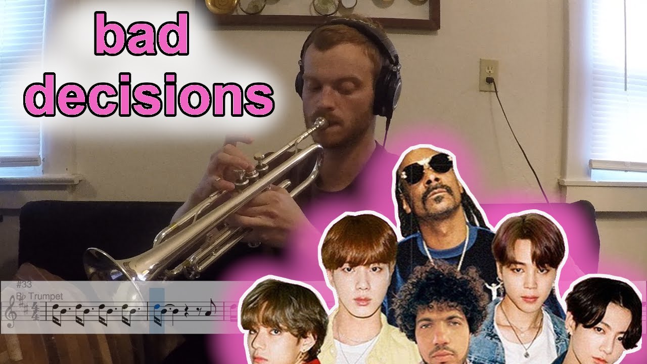 bad decisions - BTS, benny blanco, Snoop Dogg (Trumpet Cover) - YouTube