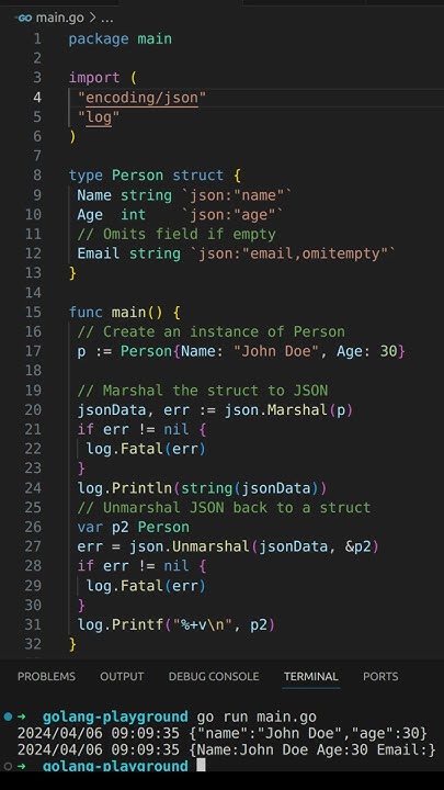 Golang JSON Essentials: Encoding, Decoding, and Beyond - YouTube