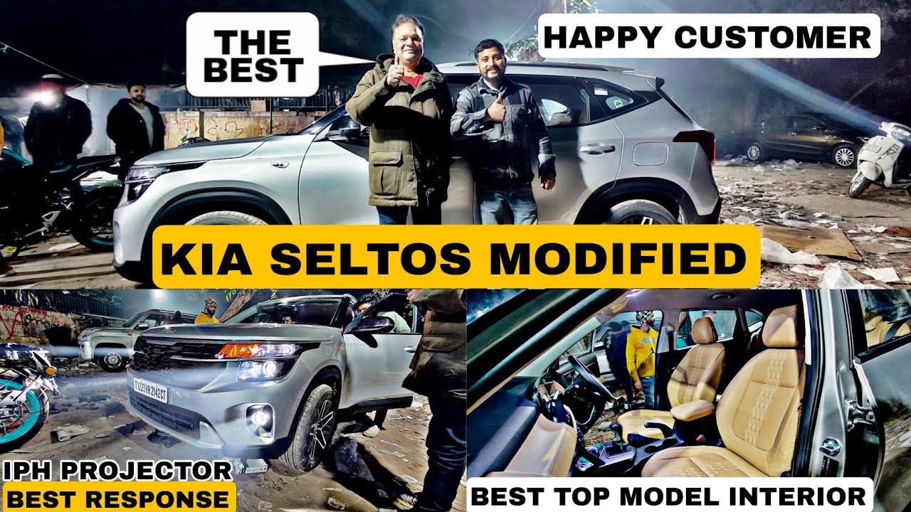 🔥Seltos 2023 modified🔥ALL GENUINE ACCESSORIES 🔥Seltos modified with ...
