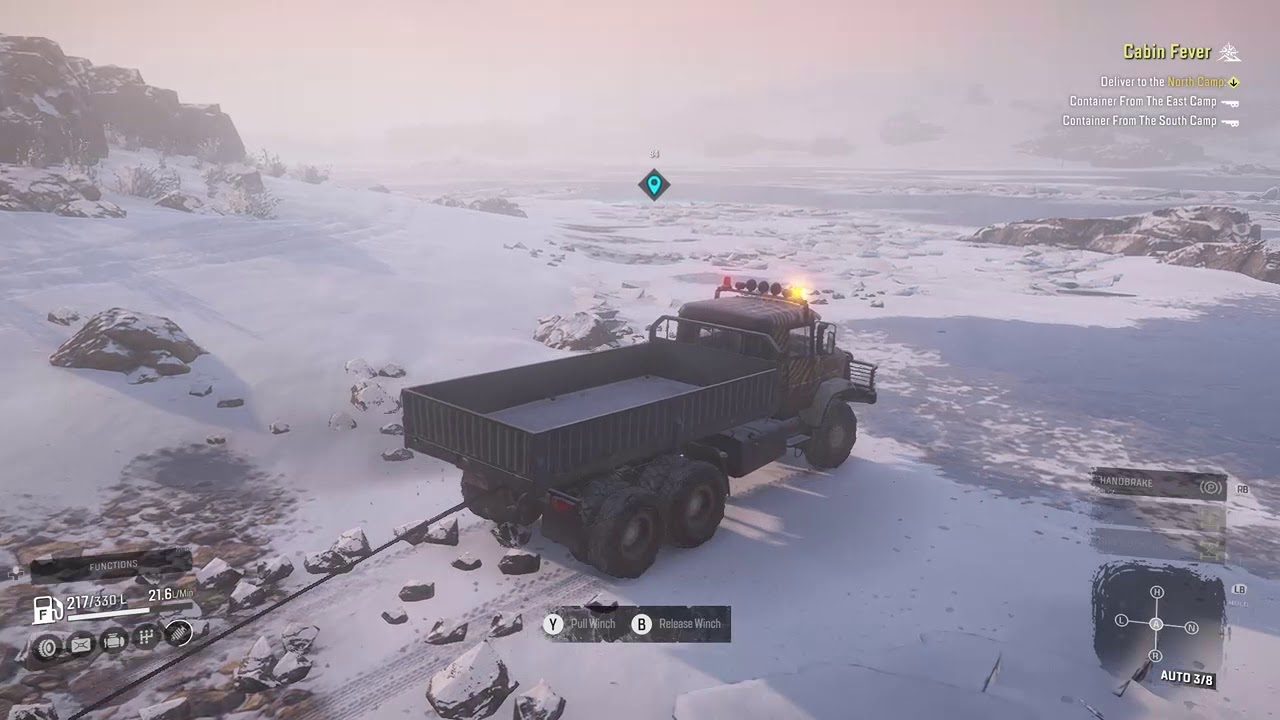 Snowrunner. Lake Kovd. cabin fever contract. - YouTube