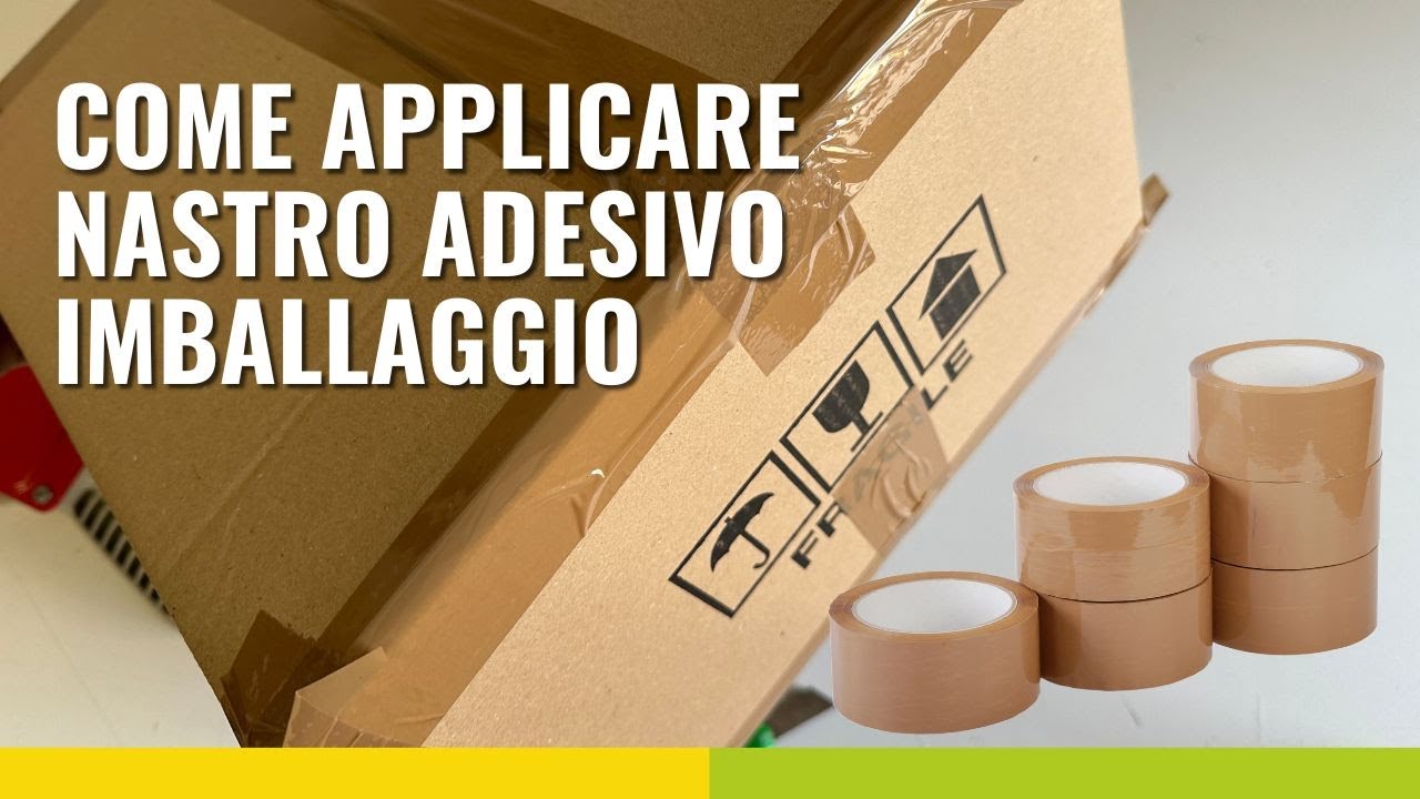 Come applicare nastro adesivo da imballaggio sulla scatola di cartone ...