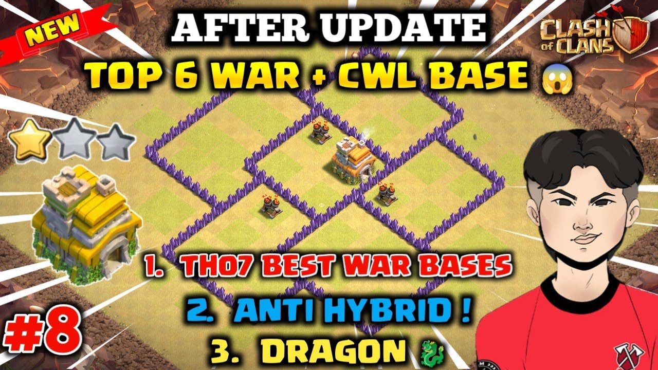 New Best TH7 Base 2023 | COC Town Hall 7 Hybrid Base Design with Copy ...
