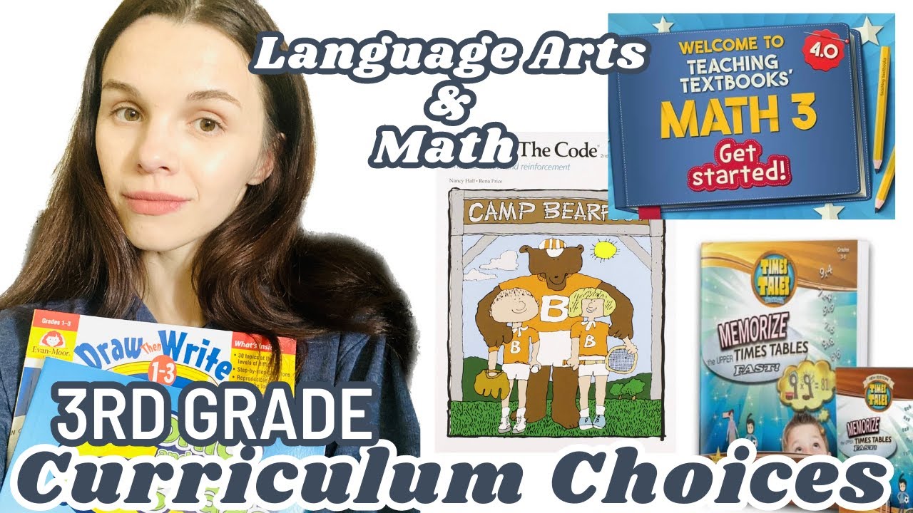 3RD GRADE CURRICULUM CHOICES| LANGUAGE ARTS & MATH PICKS PT 1 ...