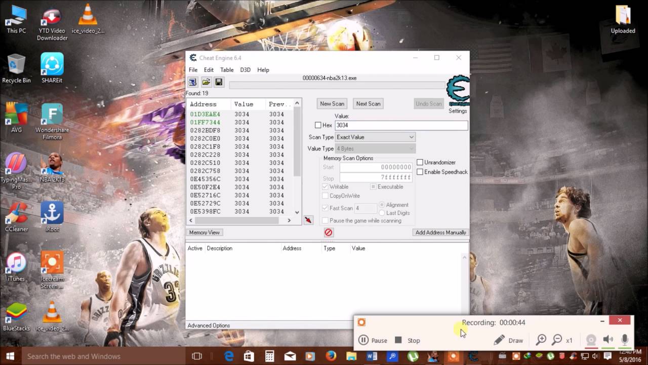 How To hack Nba 2k13 n 2k14 pc skill points !!!!!! - YouTube