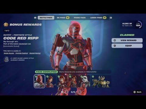 The Code Red Style For LT. Ripp Slade | Fortnite - YouTube