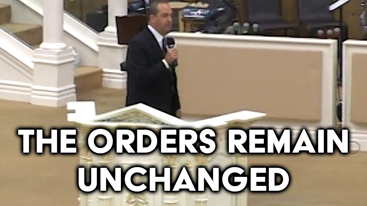The Orders Remain Unchanged - International Evangelist Franco Platania ...