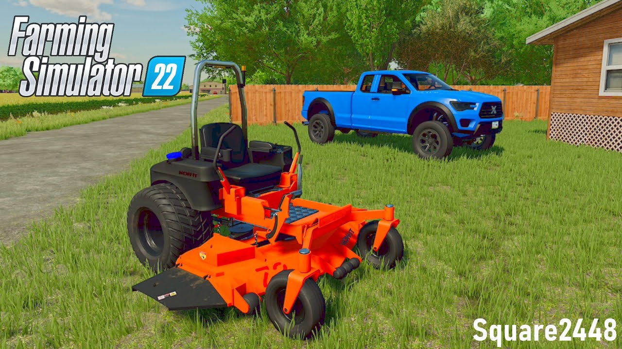 Demoing A NEW Kubota Zero Turn! | Xbox | FS22 Property Maintenance ...