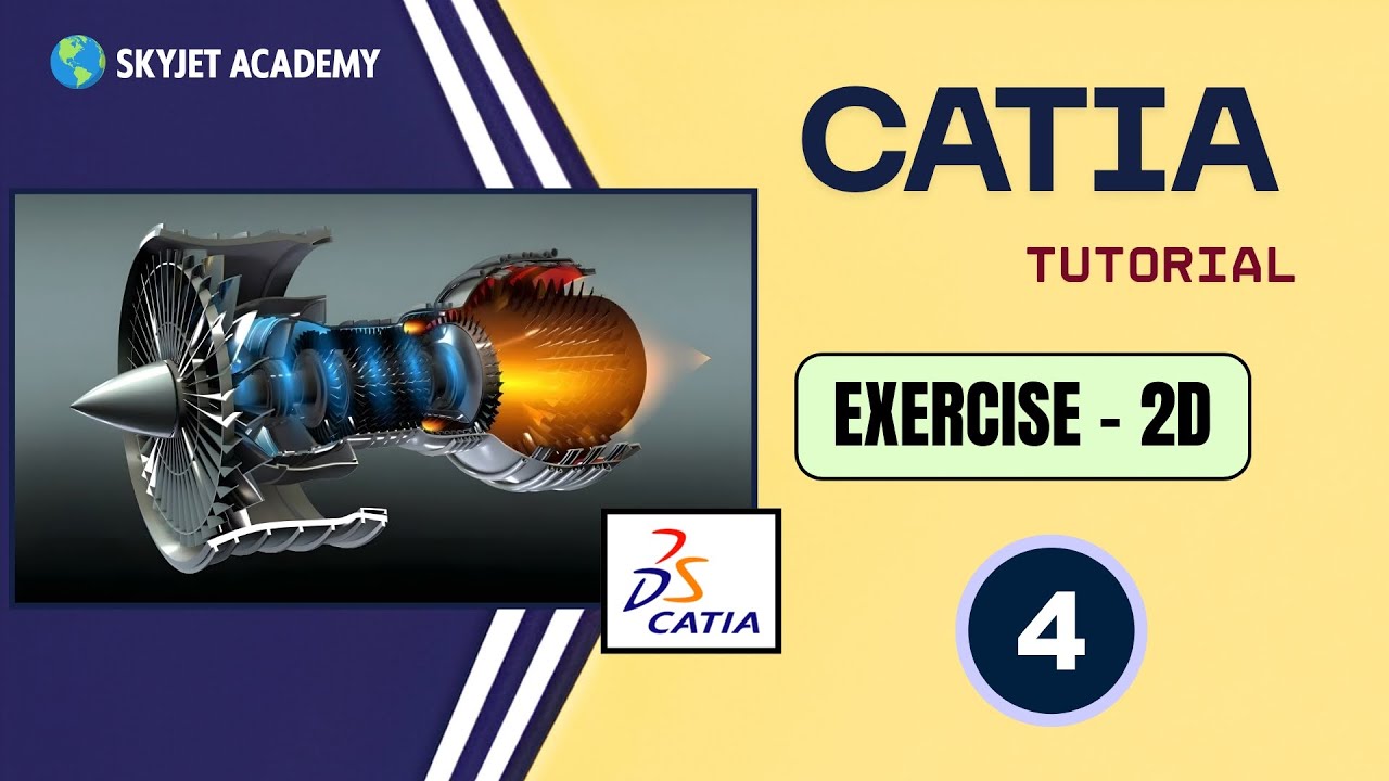 CATIA-2D -Tutorial-Exercise-04|Catia classes in Coimbatore - YouTube
