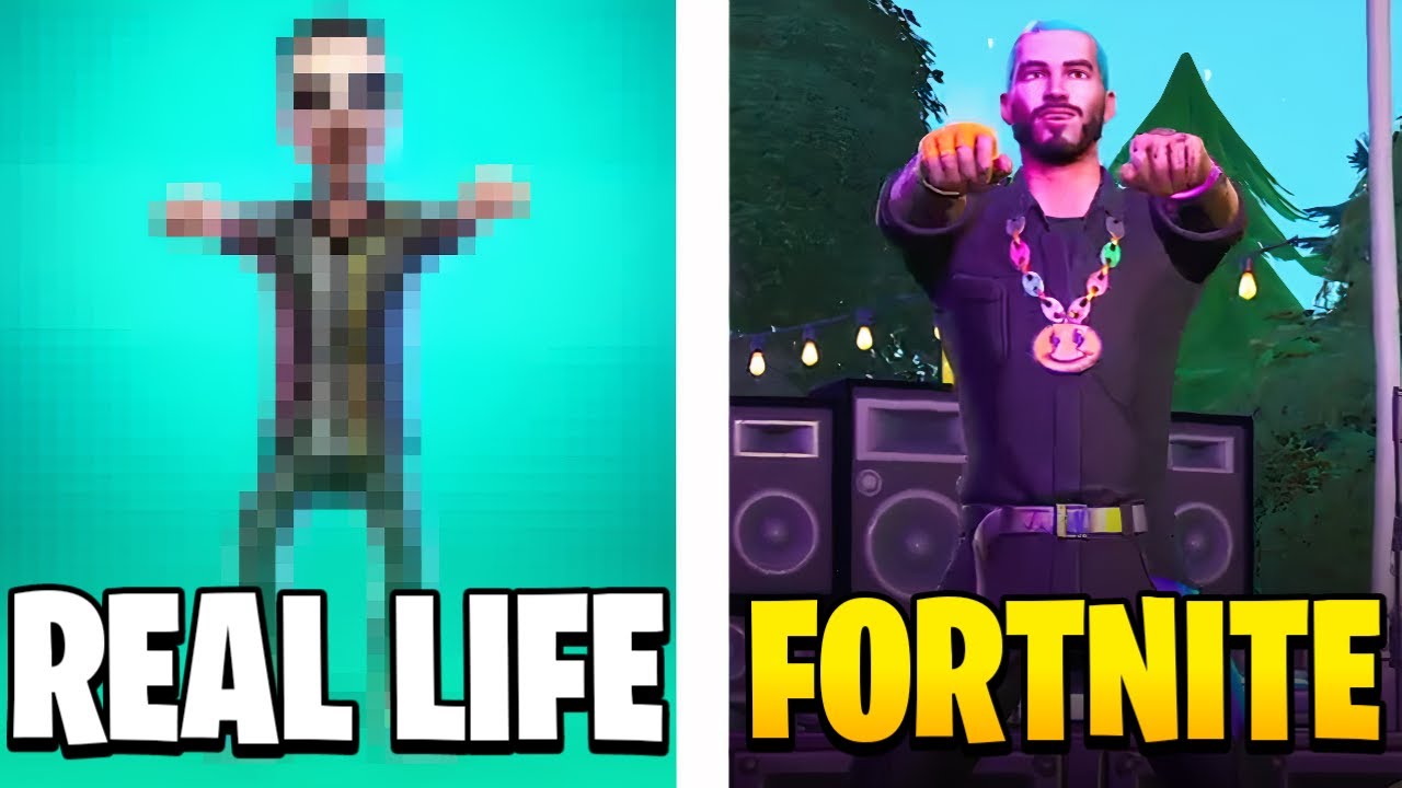 IN DA GHETTO EMOTE IN REAL VS FORTNITE - YouTube