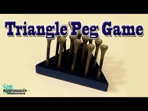 How to Make A Triangle Peg Game - YouTube