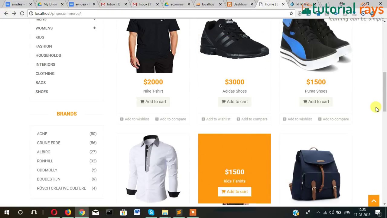 PHP/MySql e-commerce website development part-21 | Tutorial Rays - By Umar Rahman - YouTube