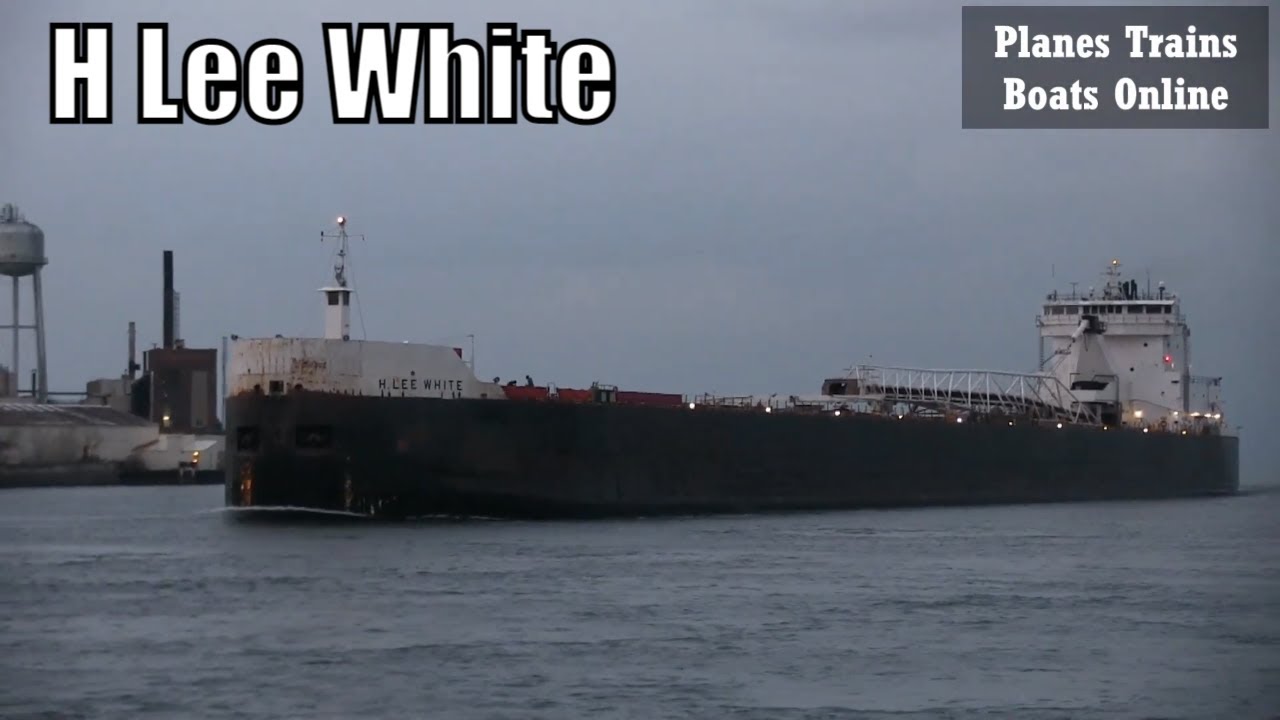 H Lee White 213m Bulk Carrier Cargo Ship In Great Lakes - YouTube