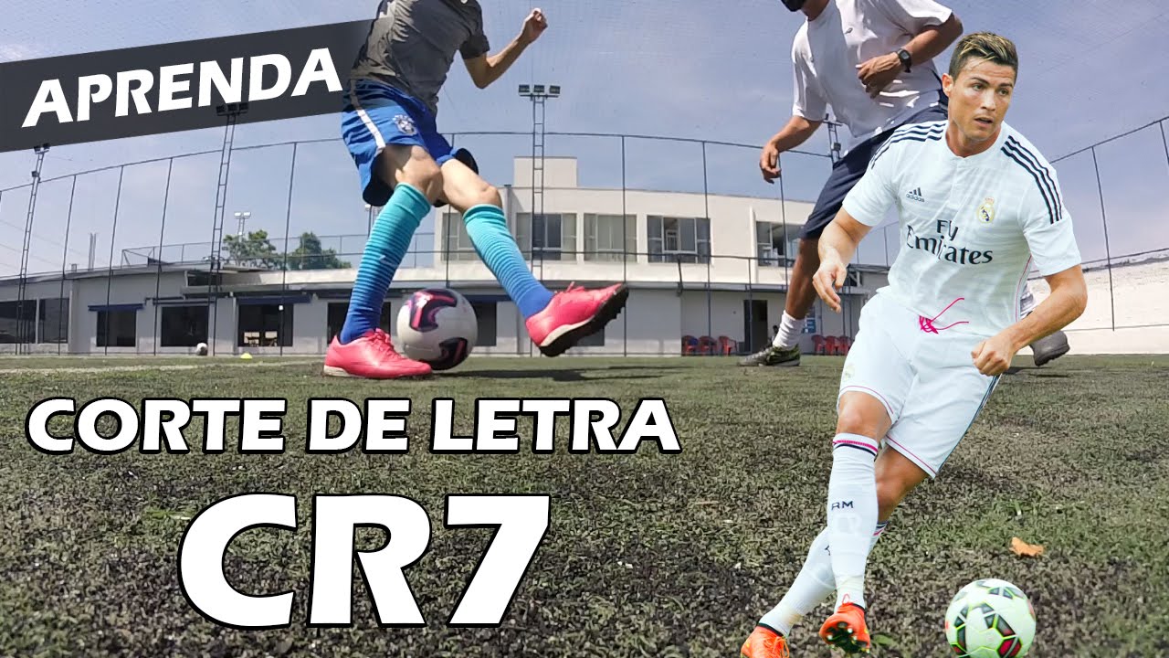 APRENDA O CORTE DE LETRA DO CR7 (Dribles rápidos) - YouTube